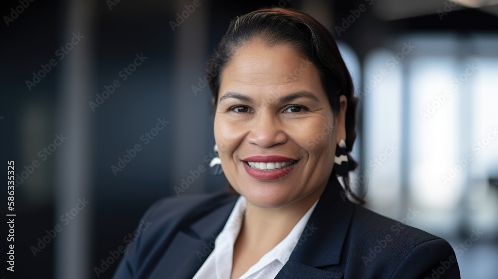 Portrait of a Well Dressed Professional Indigenous First Nations ...