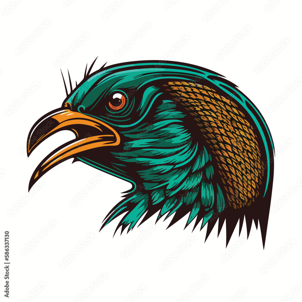 Mole or wild animal roaring muzzle for sport team mascot. Vector ...