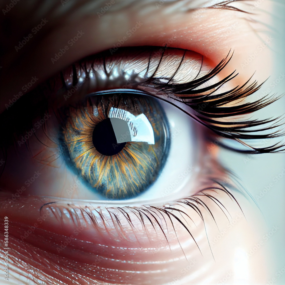 A beautiful human eye can be very multifaceted, showing different ...