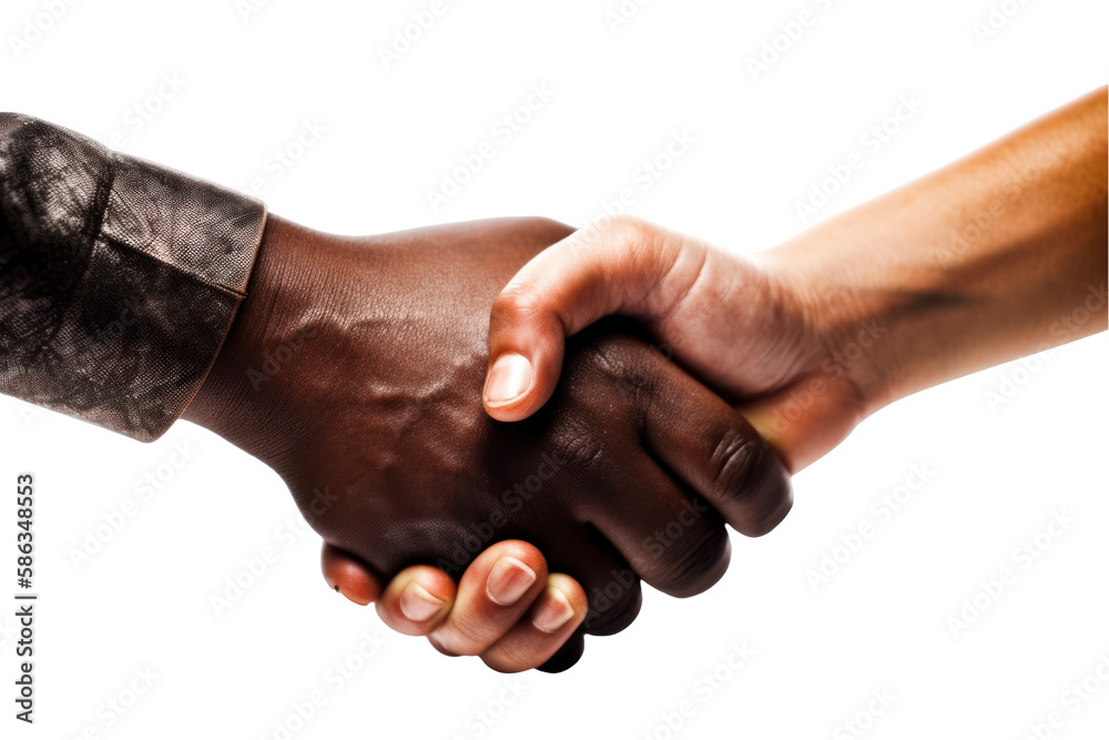 Black and white handshake isolated transparent background Stock ...