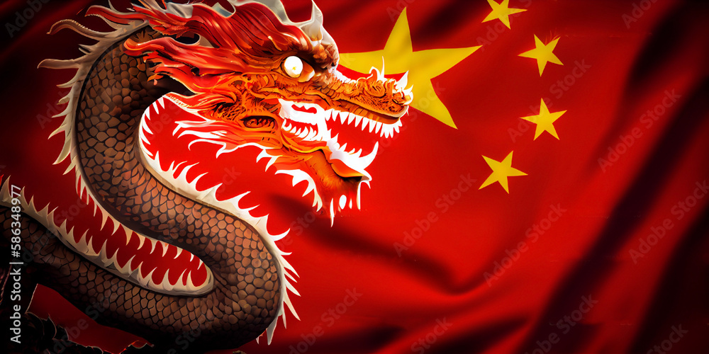 Chinese dragon is symbol of luck, power. prosperity and is associated ...