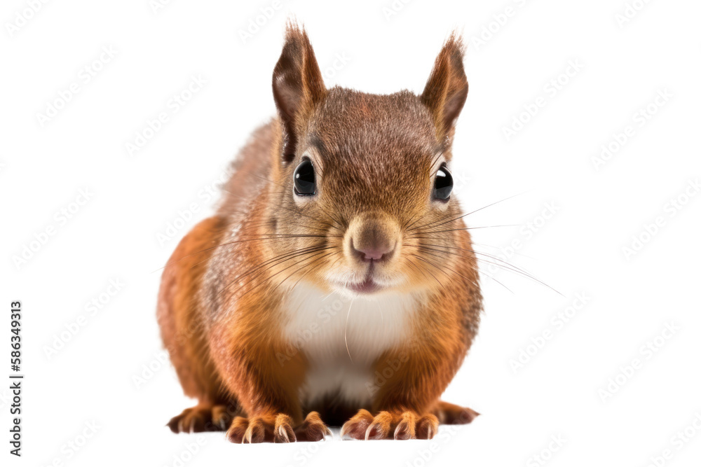 Cute squirrel isolated on transparent nackground Stock Illustration ...