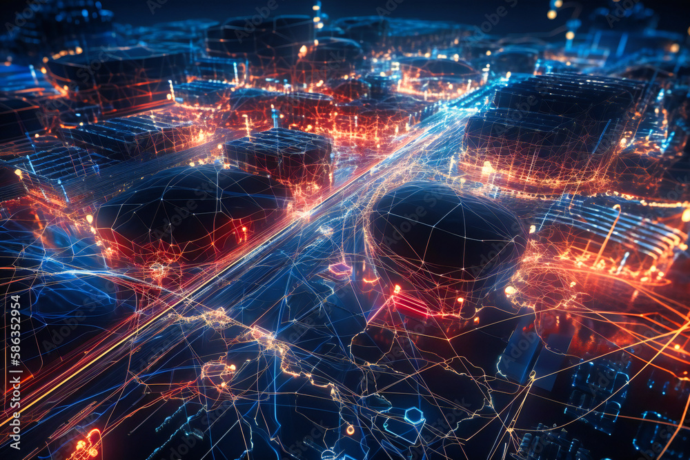 World map displaying intricate trade routes, overlaying bustling ports ...