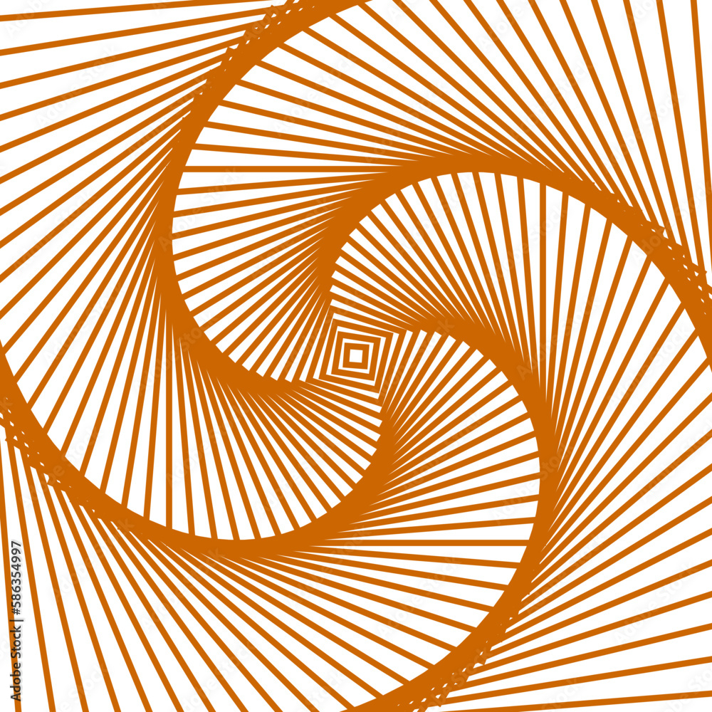 Rotating concentric squares, Square optical illusion pattern - black ...