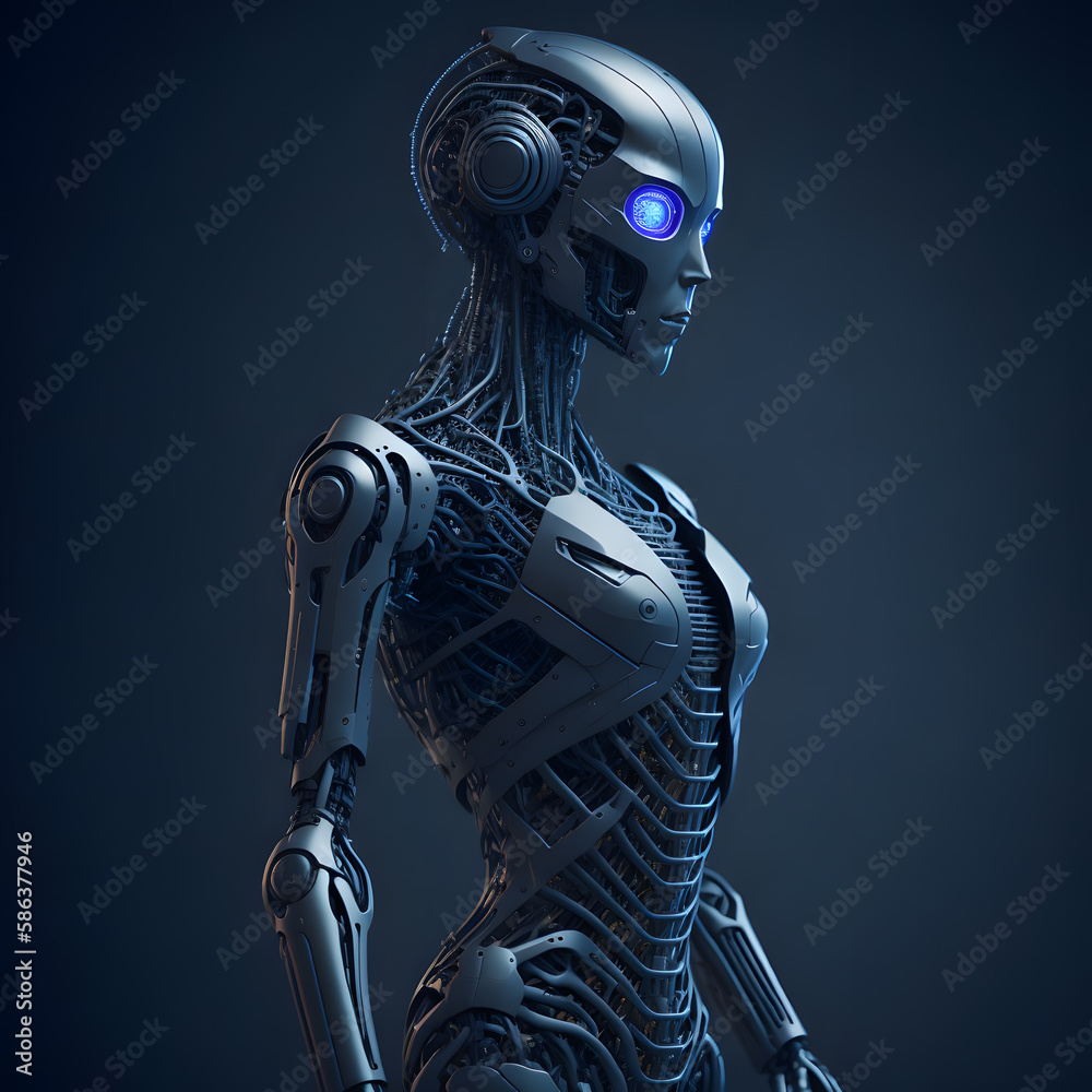 robot humanoid Chatgpt Chat with AI or Artificial Intelligence ...