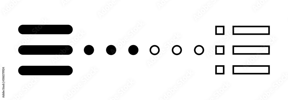 Menu Icon vector for web and mobile app. web menu sign and symbol ...