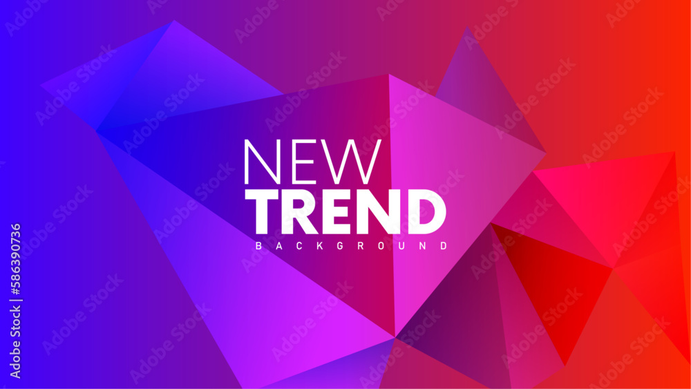 Colorful geometric background. New Trend Modern Abstract Template ...