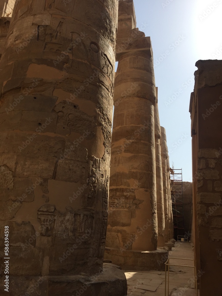 Ancient Egyptian Architecture of the temples Stock Photo | Adobe Stock