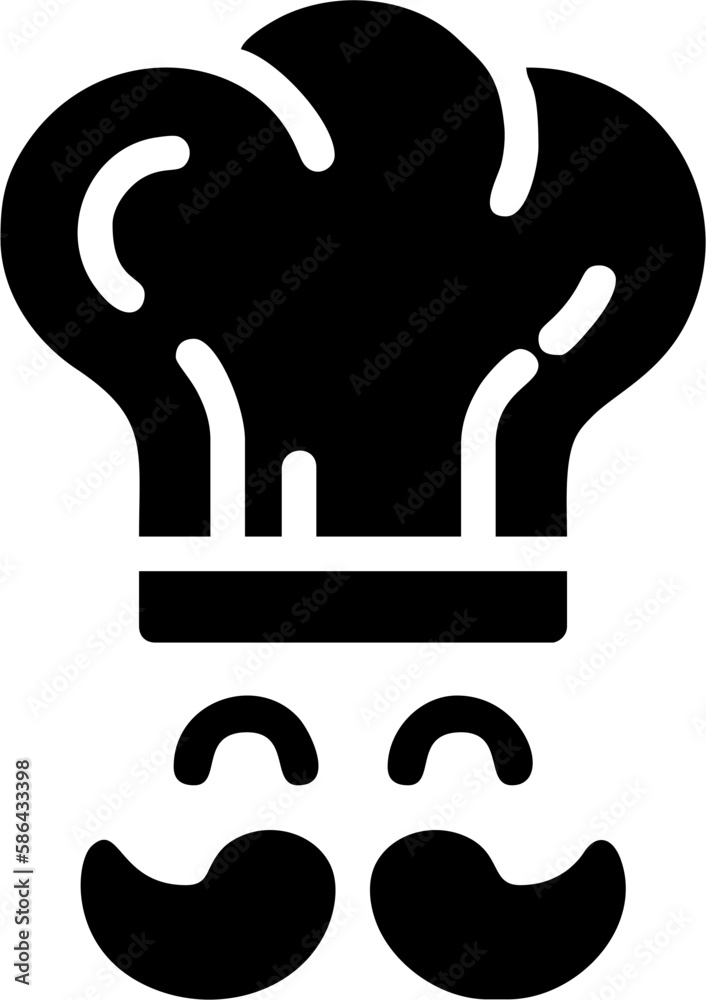 Chef dan restoran desain logo, topi koki logo, Templat Ilustrasi Stok ...