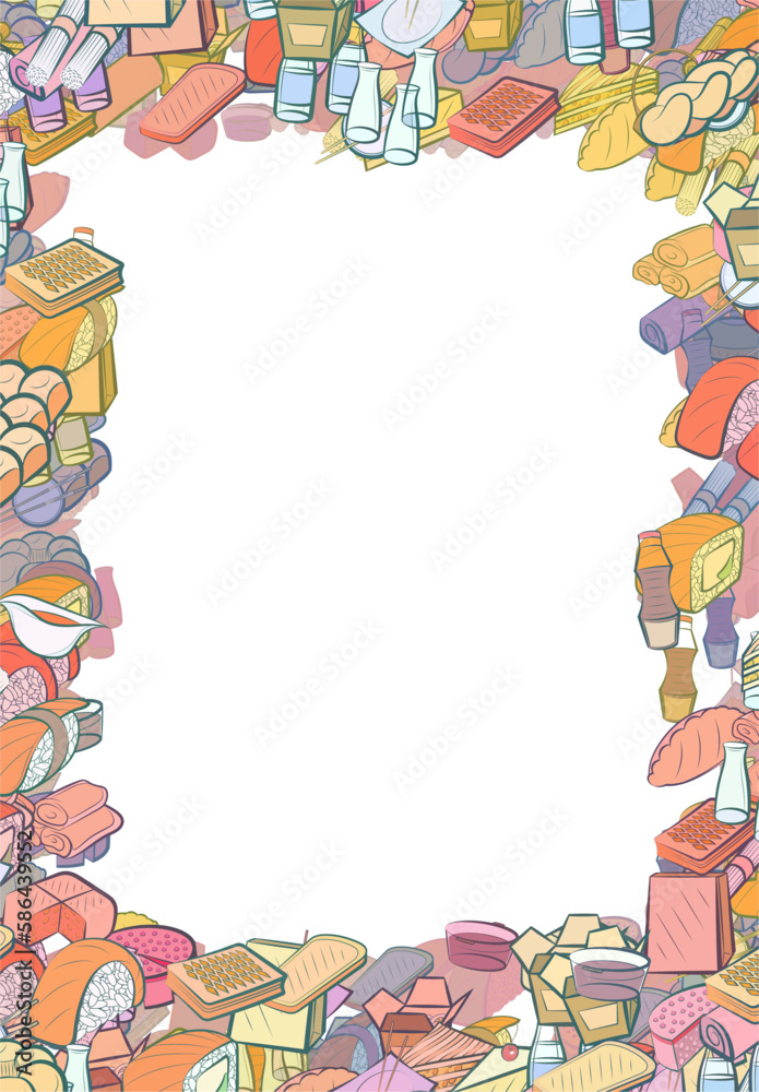 Background pattern abstract design texture. Bakery products and ...