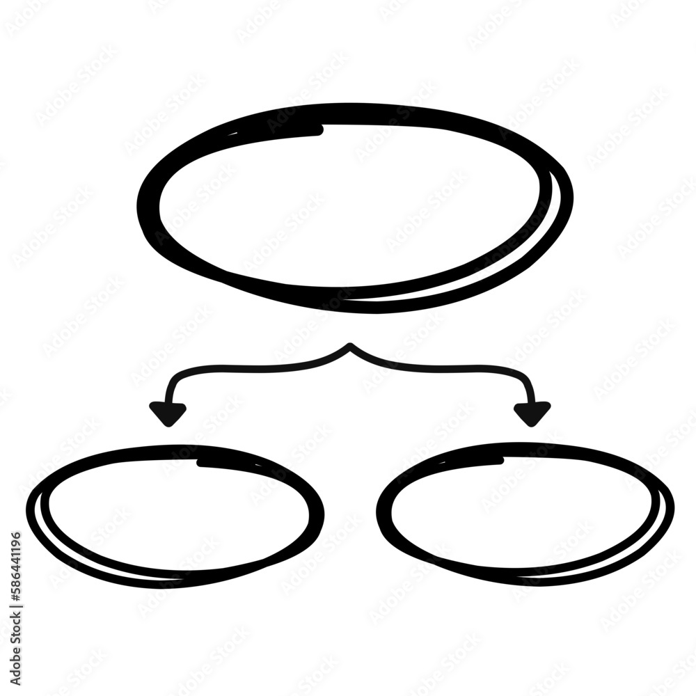 Flowchart with geometrical elements, infographics. Step-by-step ...