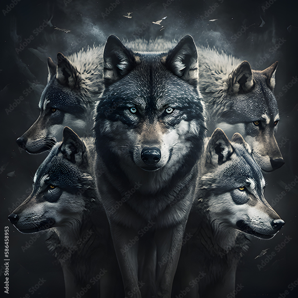 Pack Of Wolves Wallpaper