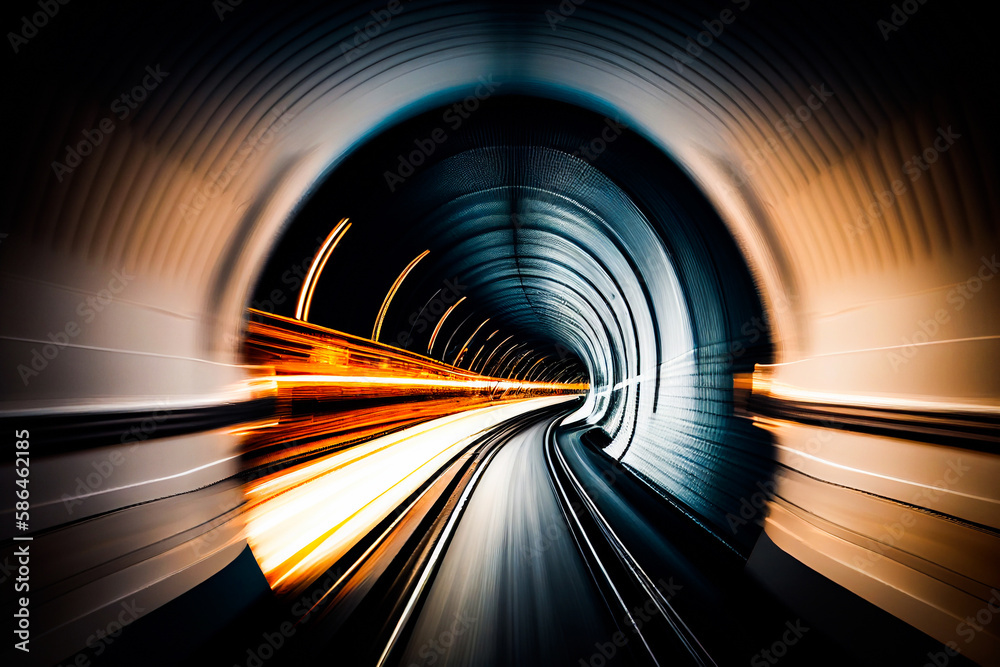 Abstract light lines of movement and speed. light ellipse. Galaxy Glint ...