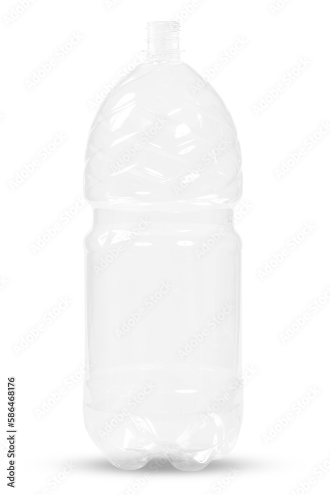 New, clean, empty plastic bottle on Transparent background. Transparent ...