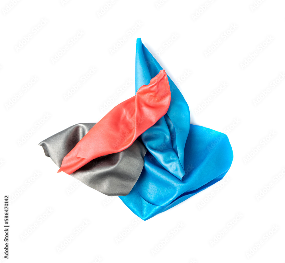 Popped Balloon Isolated, Deflated Ball, Burst Ballon, Popped Balloon on ...