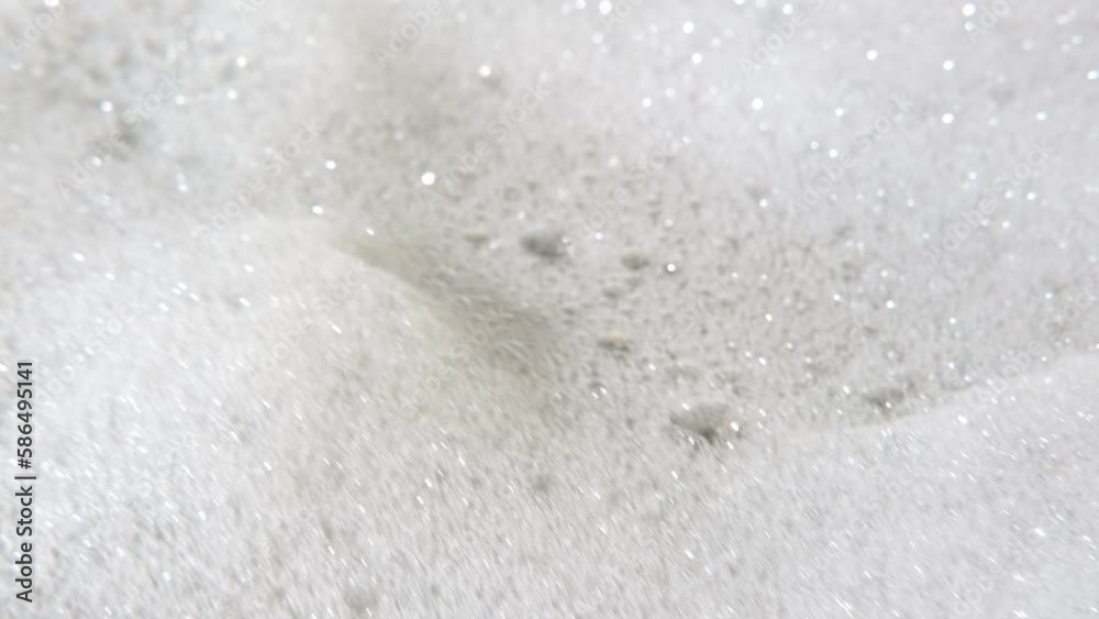 Foam bubble from soap or shampoo top view. Soap foam texture surface ...