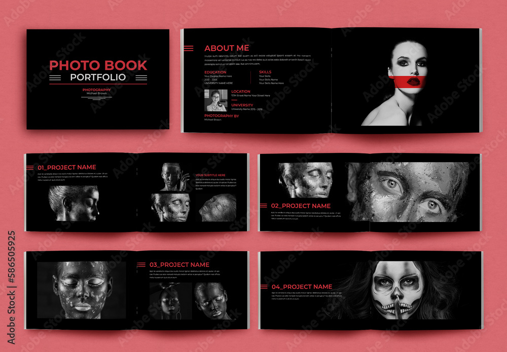 Fashion Photo Book Look Book Design Template Stock Template | Adobe Stock