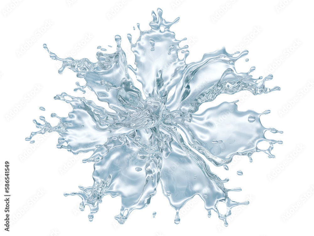 Fresh pure water splash. Clear transparent sparkling, mineral, soda ...