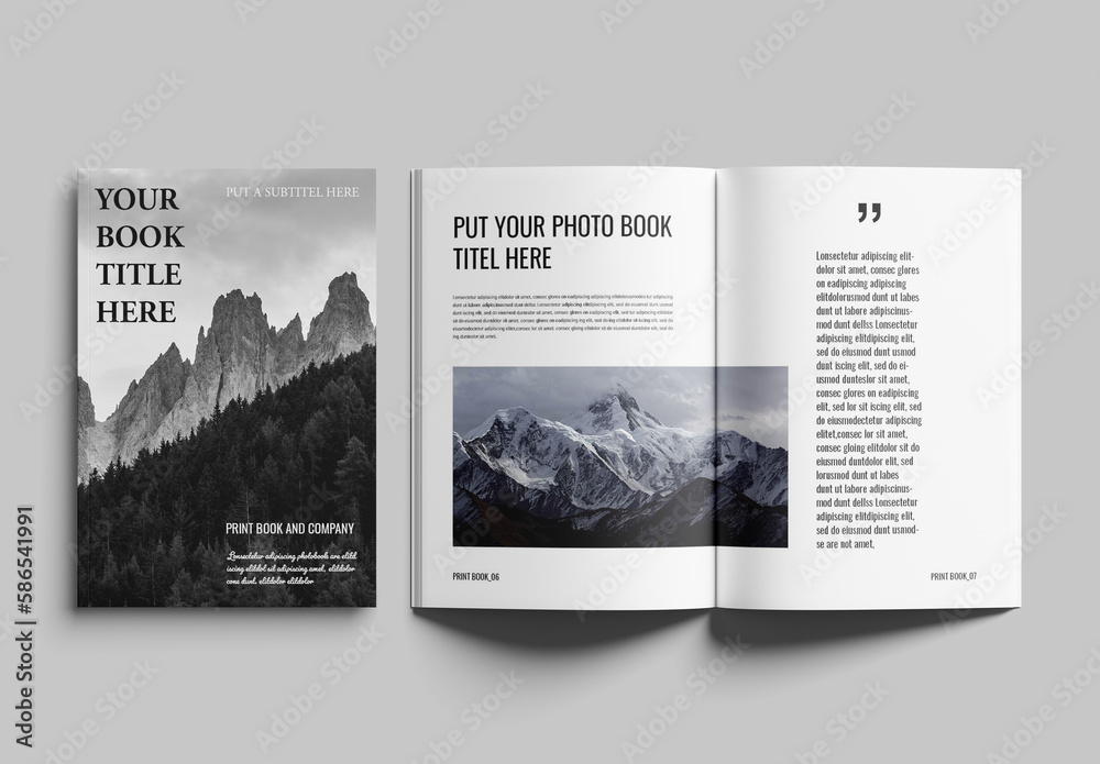 Print Book Layout Stock Template | Adobe Stock