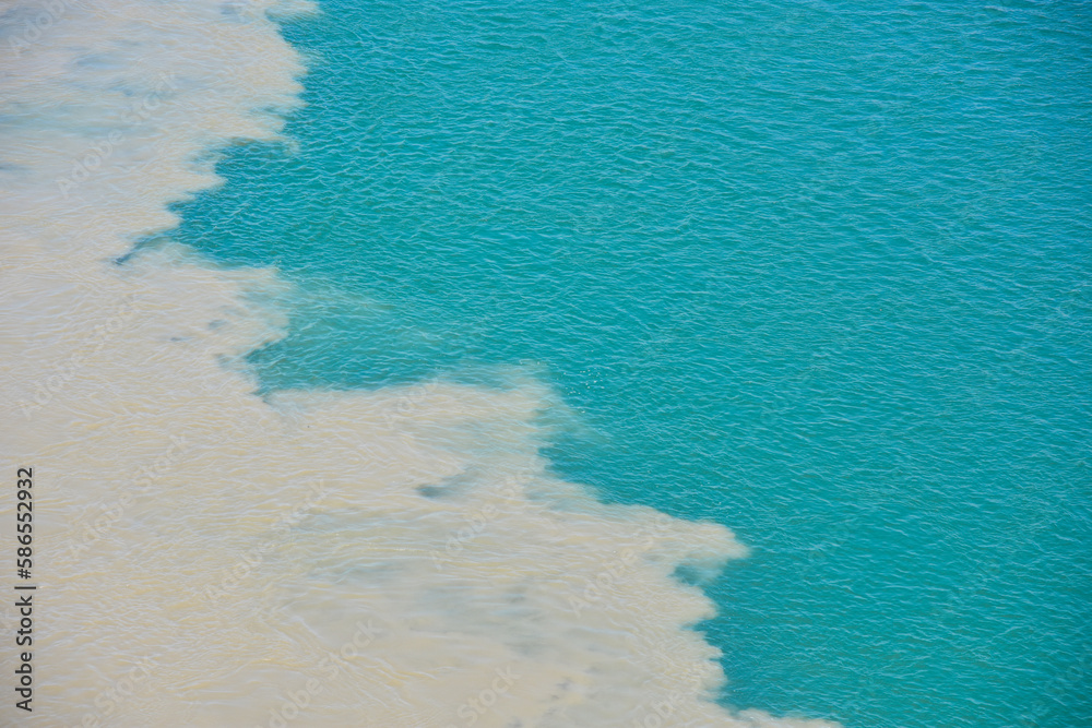 AERIAL View of Ocean in two different colors Ocean Attock City, Punjab ...