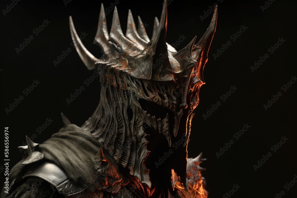 Dark knight illustration, medieval era wizard, fantasy concept ...