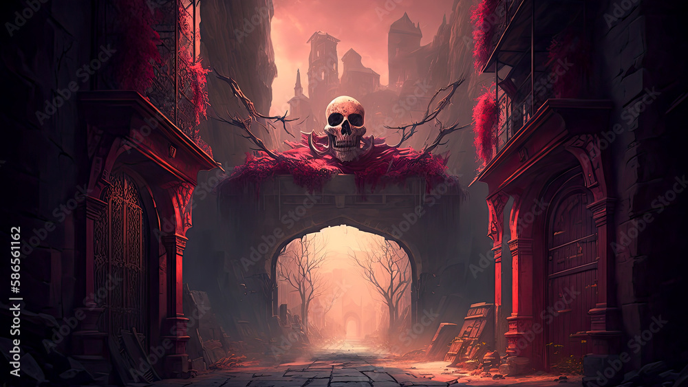 Spooky castle, scary, horror, old gothic castle, haunted mansion, dark ...