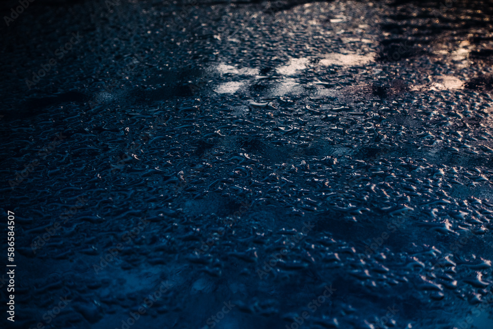 Water spots on black board Stock Photo | Adobe Stock