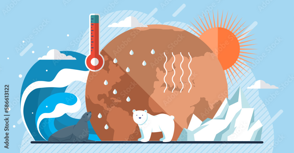 Climate change weather global greenhouse warming risks. Waste disposal ...