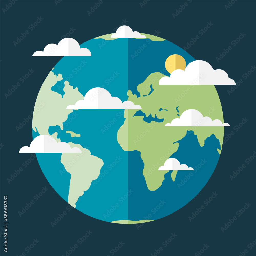 Earth Day. International Mother Earth Day. Planet earth or world globe ...