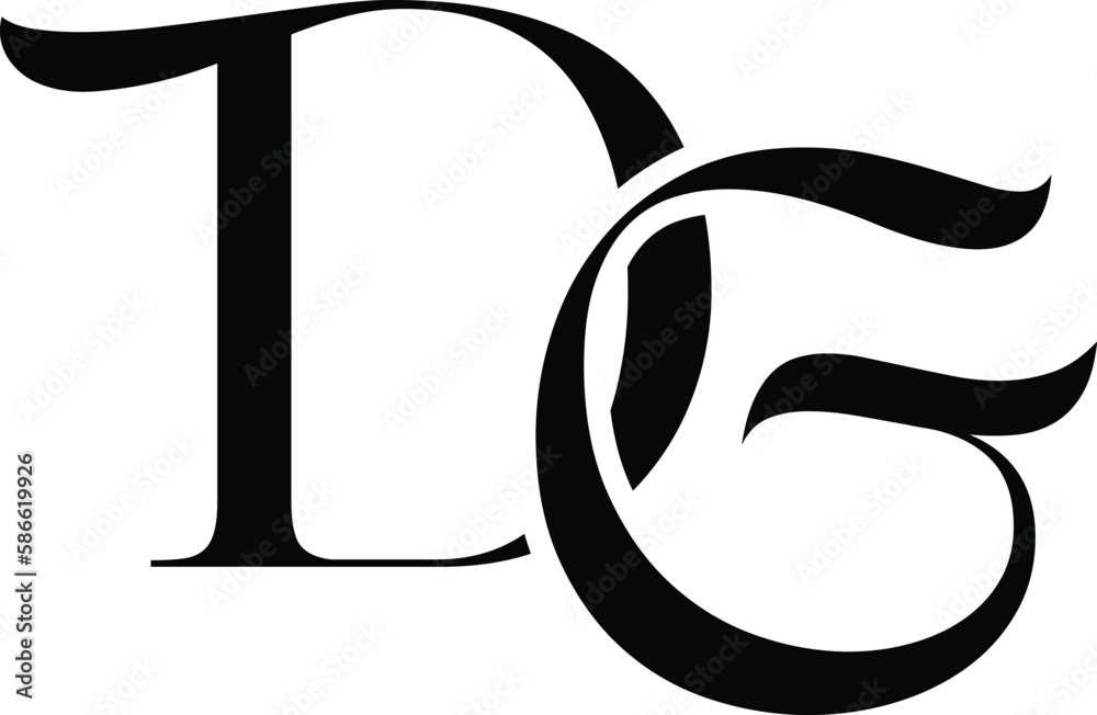 DG Vector Illustrator format logo with elegant and minimalist design ...