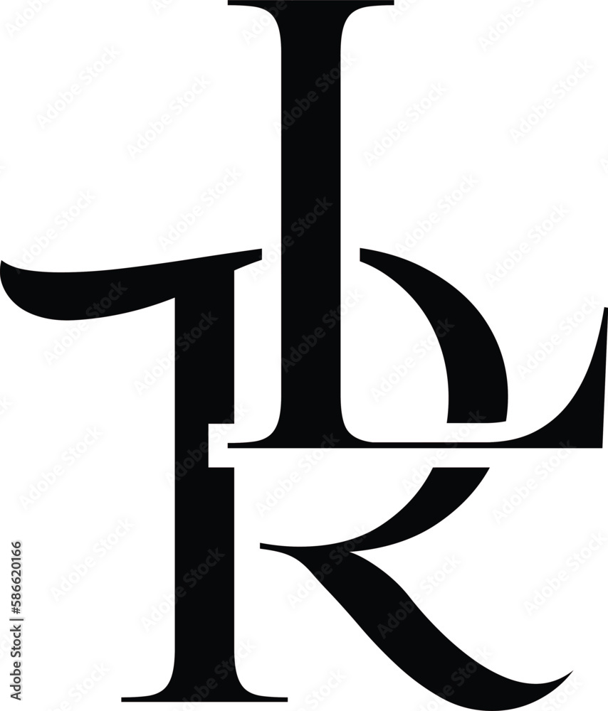 LR Vector Illustrator format logo with elegant and minimalist design ...