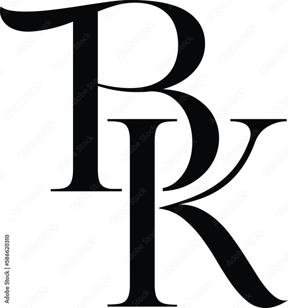 BK Vector Illustrator format logo with elegant and minimalist design ...