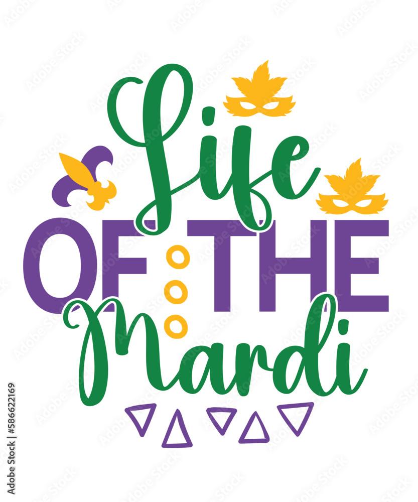 Vetor de Mardi Gras SVG Bundle, Fat Tuesday Svg, Carnival Svg, Funny ...