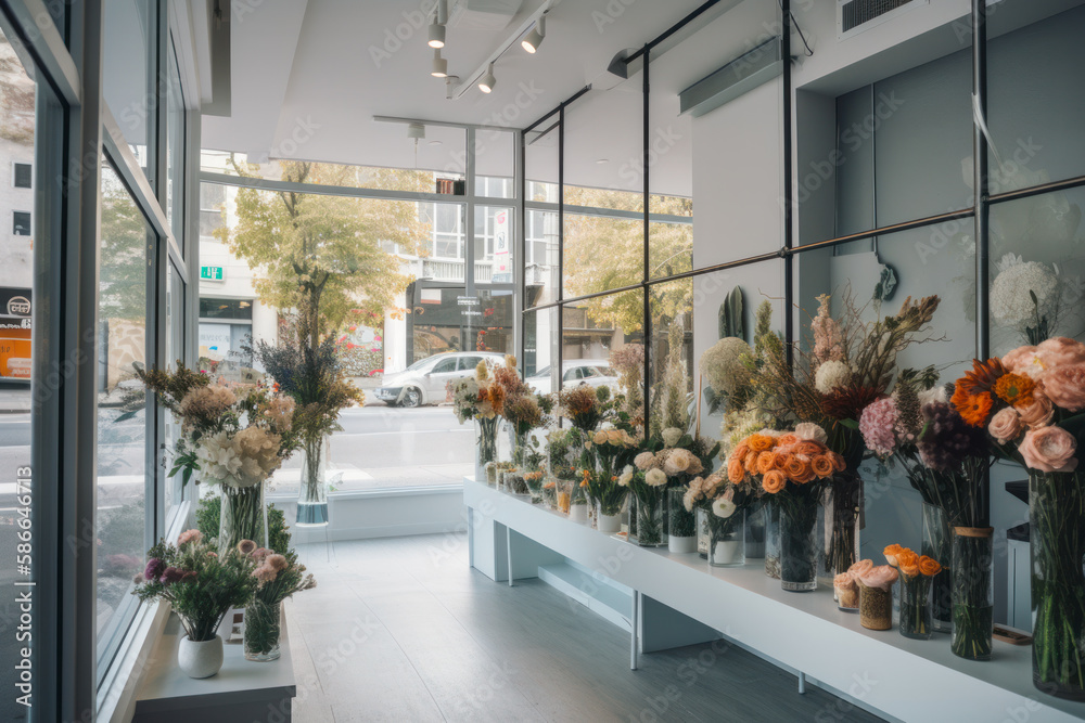 Modern Flower Shop Interior