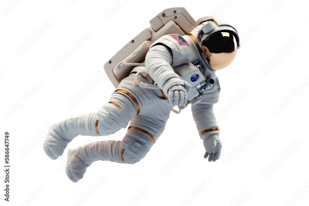 Astronaut, spaceman in suit isolated on transparent background, PNG ...