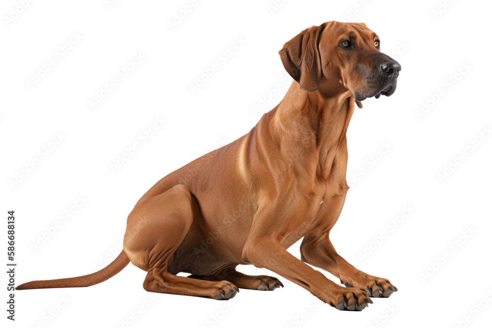 Rhodesian Ridgeback Dog On Isolated Transparent Background, png ...