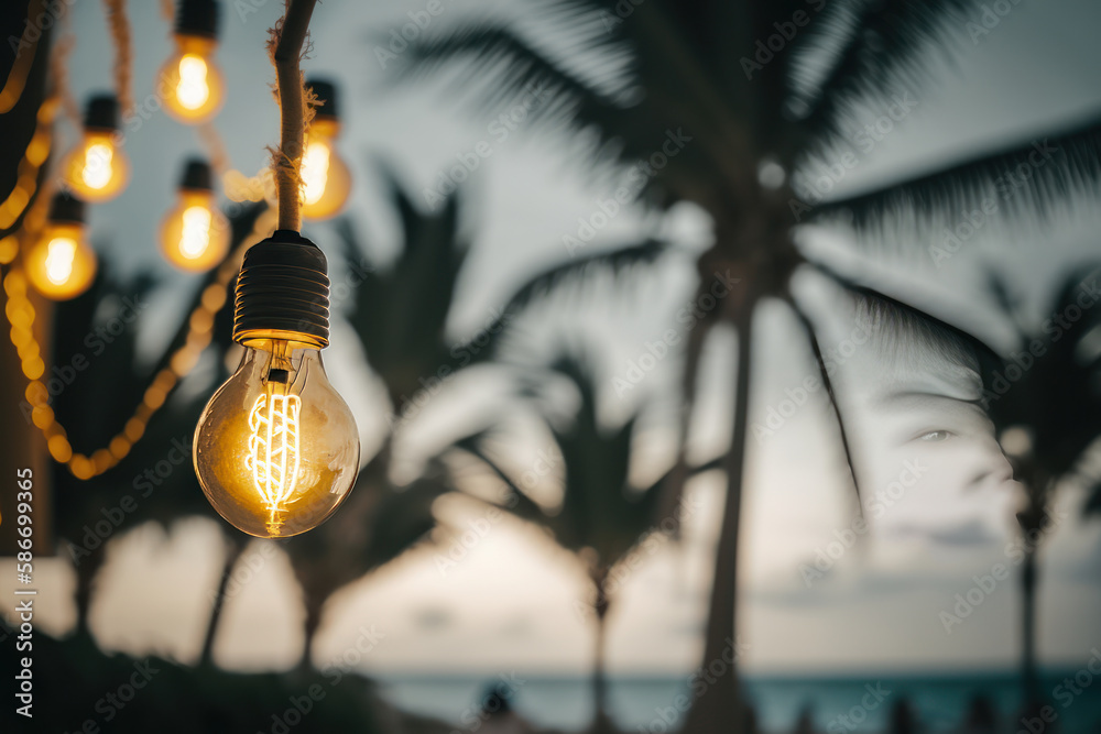 Light Bulb Beach Wallpaper