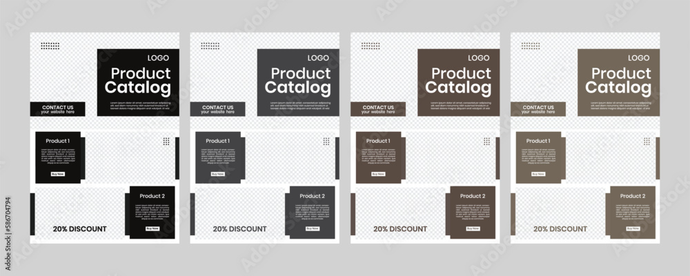 one fold sided product catalogue, Catalogue design layout insert ...