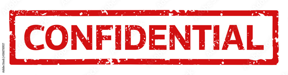 Confidential Stamp Vector