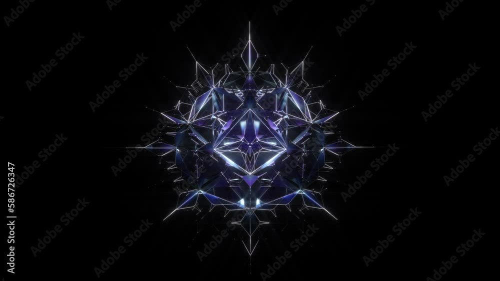 Video Stock 3d render abstract art video animation with surreal alien ...