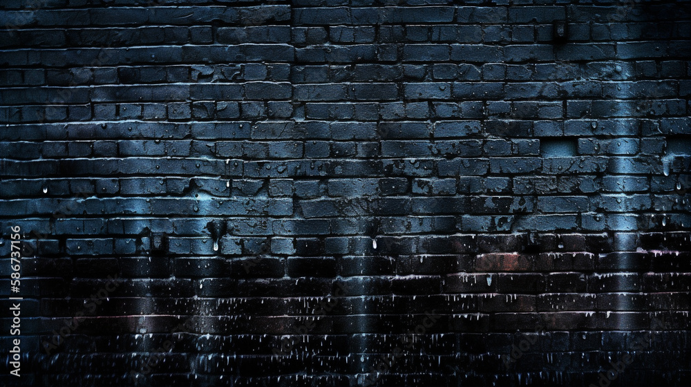 Dark brick wall, texture of a brick background, Created using ...