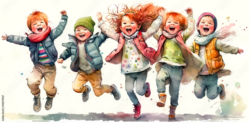 Jumping For Joy Clipart