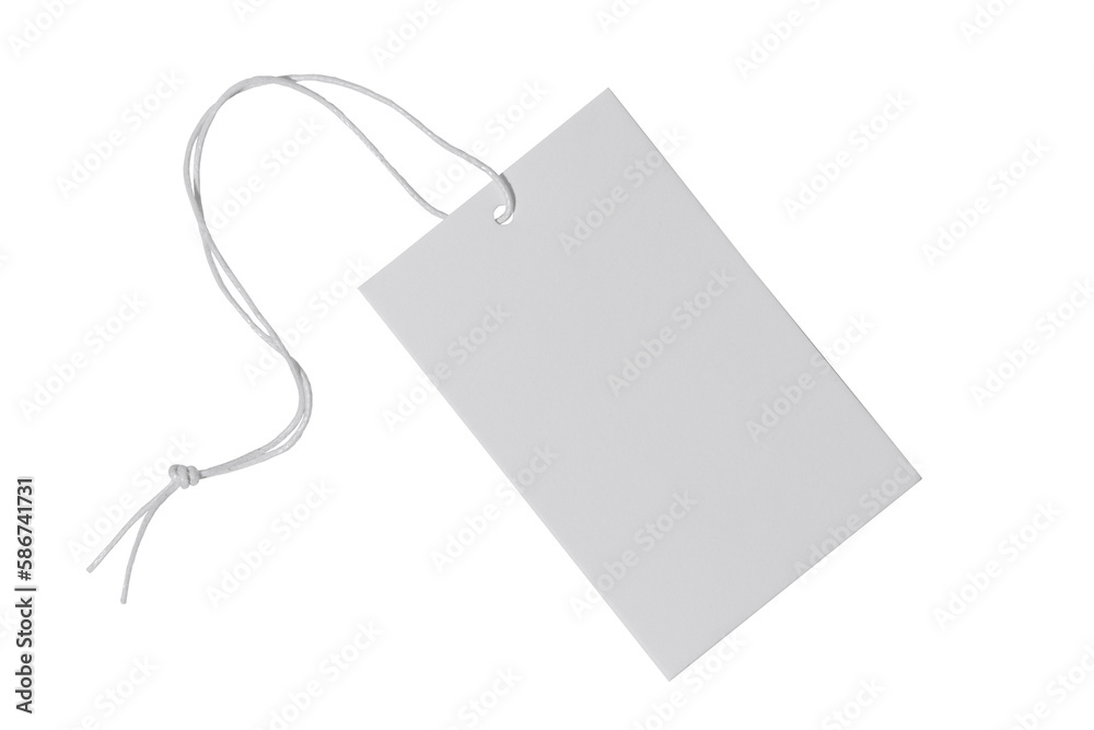White Blank Clothing Price Tag Or Label Mockup With Strings On white-blank-clothing-price-tag-or-label-mockup-with-strings-on