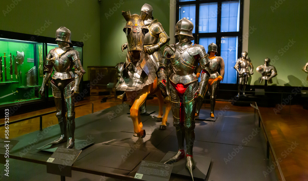 VIENNA, AUSTRIA - JANUARY 29, 2022: Collection of military and ...