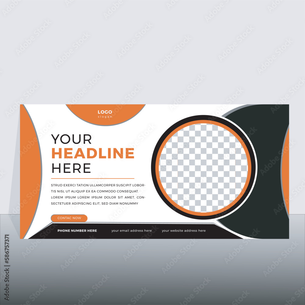 Abstract banner design web template Set, Horizontal header web banner ...