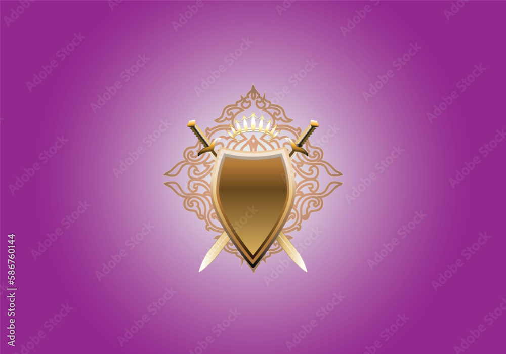 Vetor de shild vector badges and stickers vector. Shild badges. Vector ...