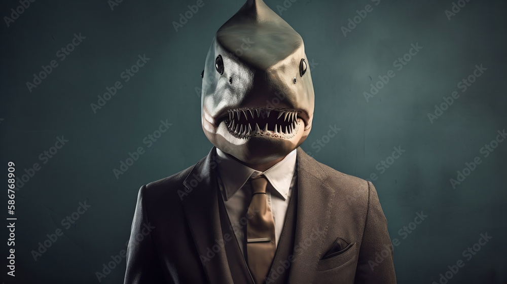 shark wearing suit, shark tank, shark lawyer, businessman ilustración ...