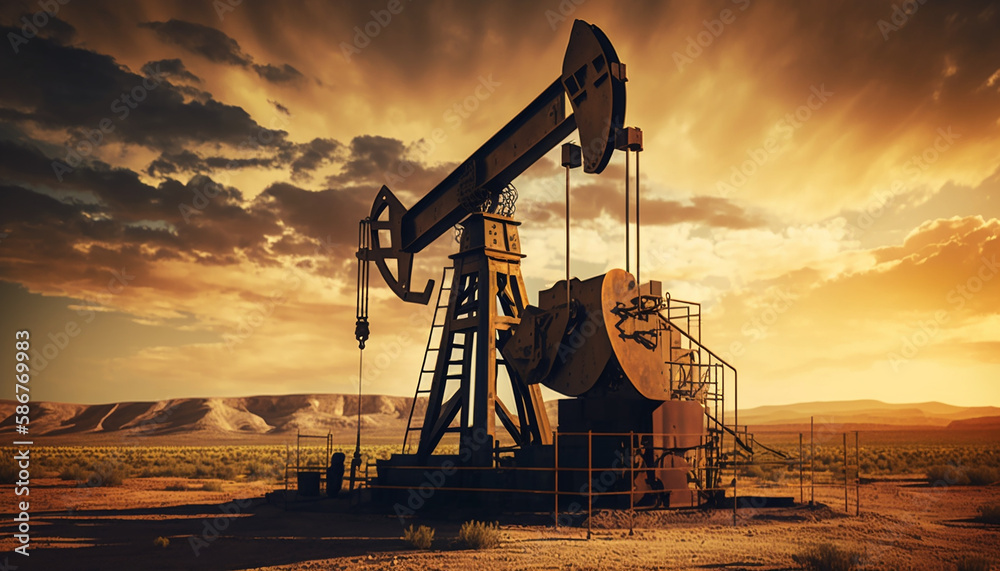 Fictional oil refinery imagery. Created using ai generative. Stock ...