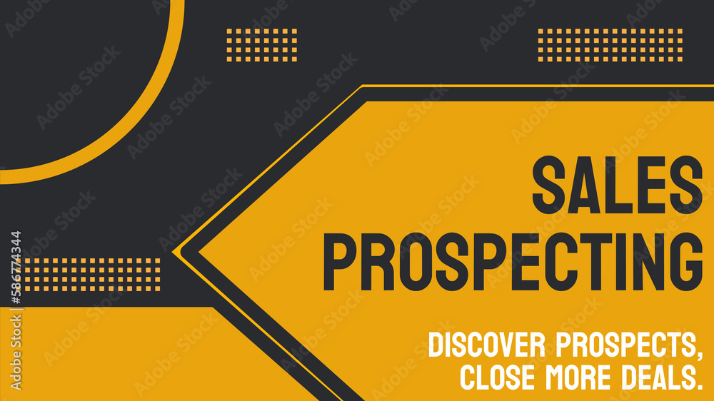 Vetor de Sales Prospecting: Process of identifying potential customers ...