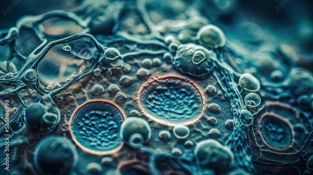 Microscopic View of Cells Under the Microscope in 8K created with ...